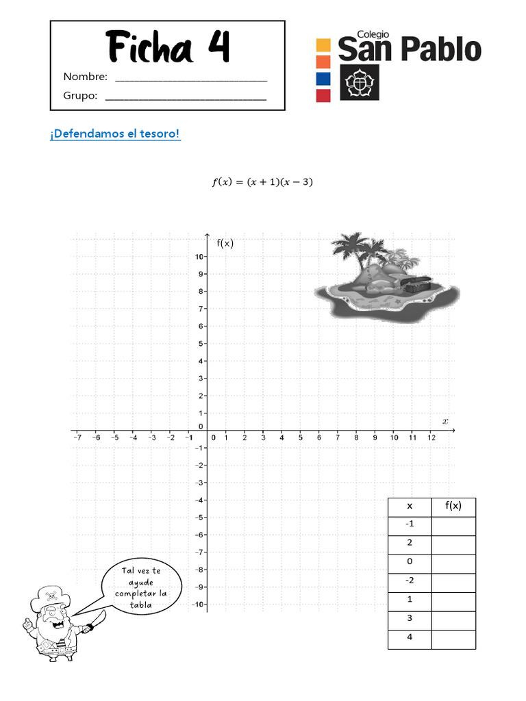 Ficha 4 - Función Cuadrática | PDF