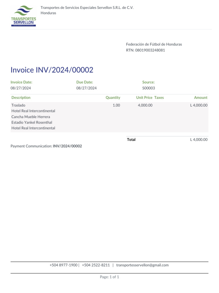 Inv 2024 00002 | PDF