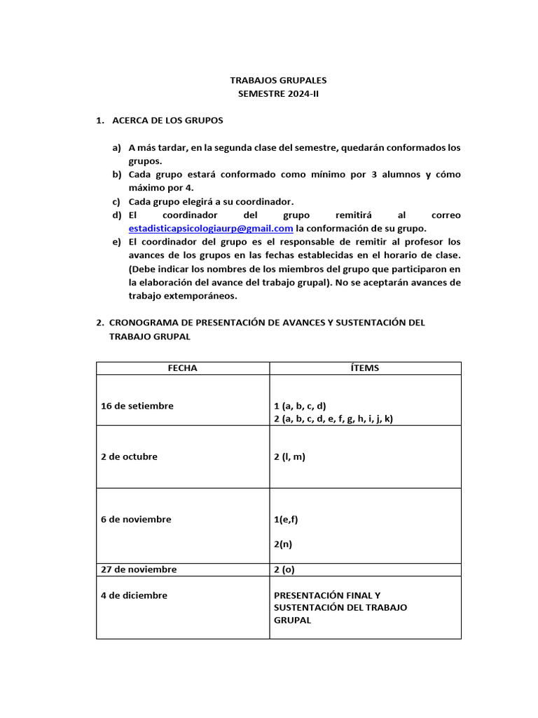 Trabajos Grupales | PDF