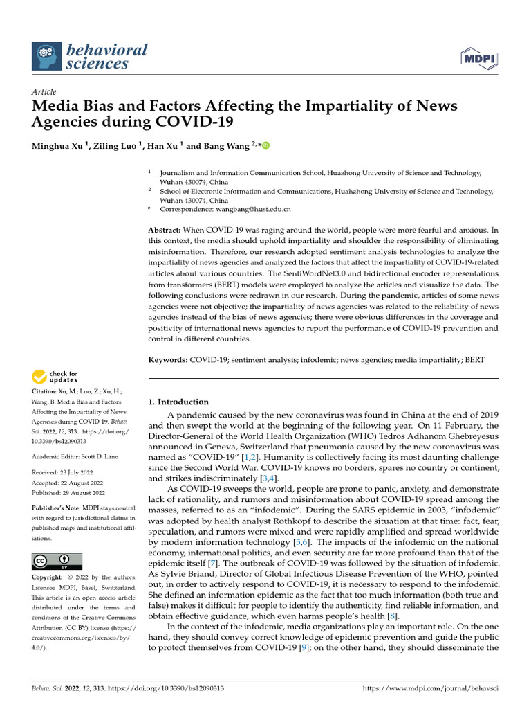 Media Bias and Factors Affecting The Impartiality | PDF
