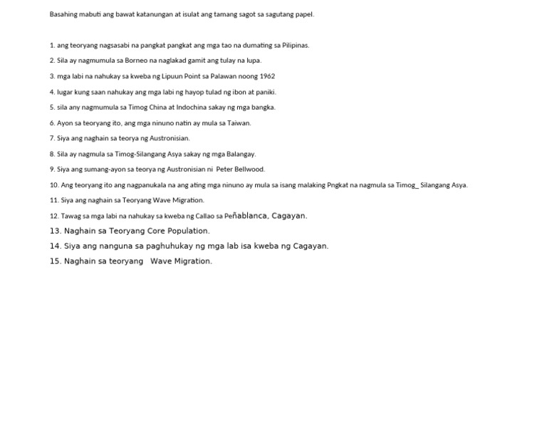 AP Quarter 1 Week 5 | PDF