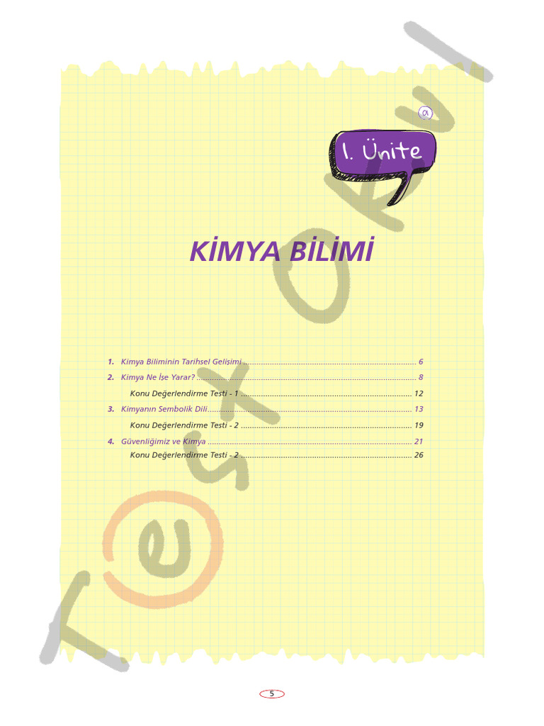 kimya_1._Ünite | PDF