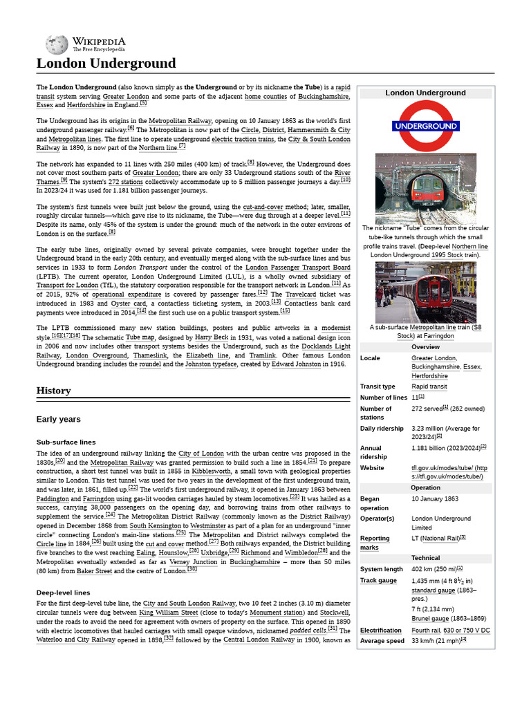 London Underground | PDF