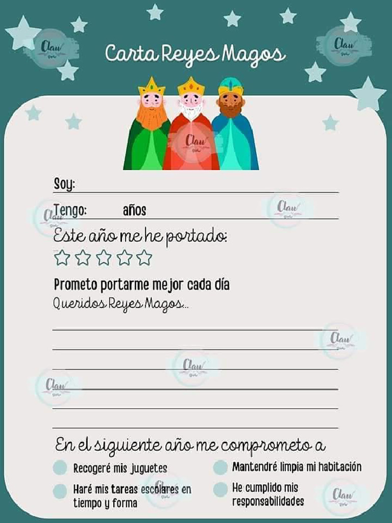 Carta A Los Reyes Magos | PDF