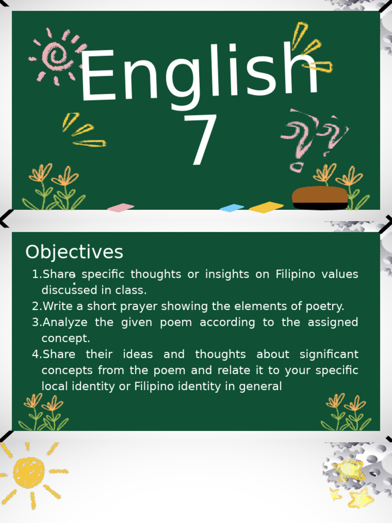 English 7 | PDF | Poetry | Classics