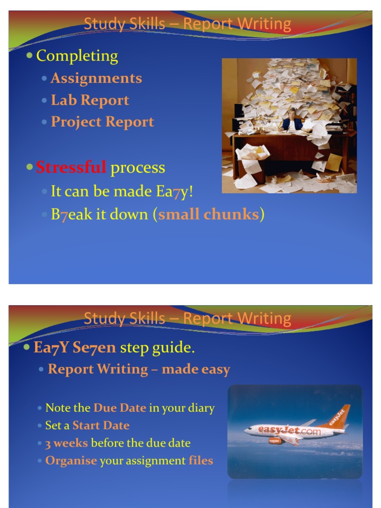 MSC Report Writing | Download Free PDF | Study Skills | Paragraph
