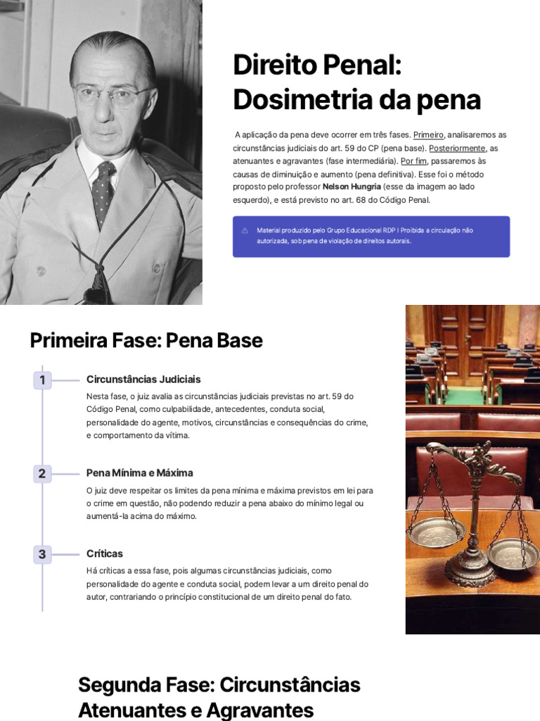Direito Penal Dosimetria Da Pena Compressed | PDF