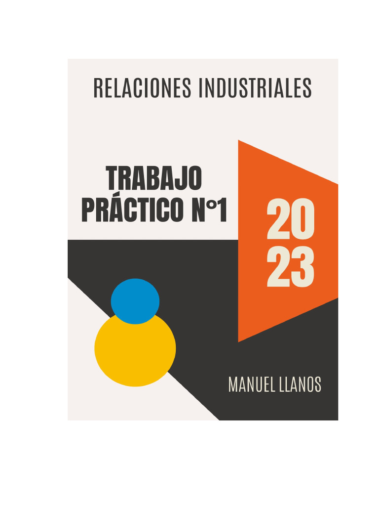 Trabajo Practico N° 1 - Manuel Llanos | PDF
