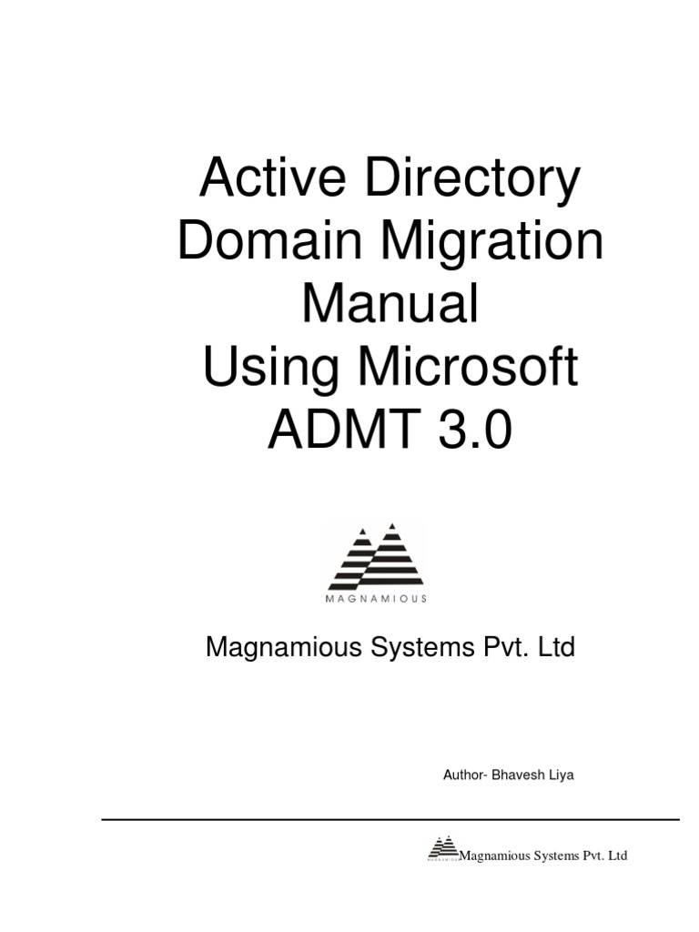 Active Directory Domain Migration Using ADMT Tool1 | PDF | Group Policy | Active Directory