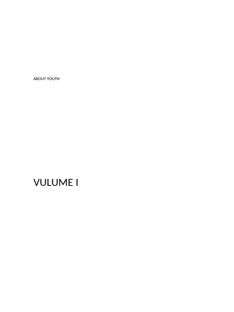 Volume I Pdf