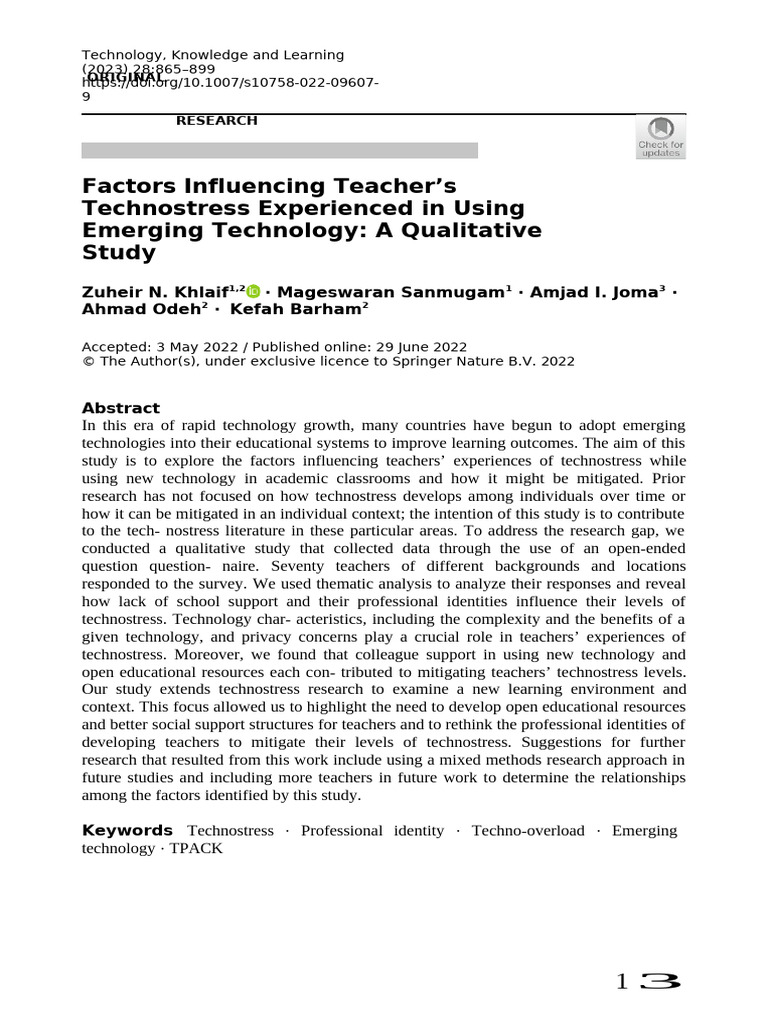 TECHNO STRESS | PDF
