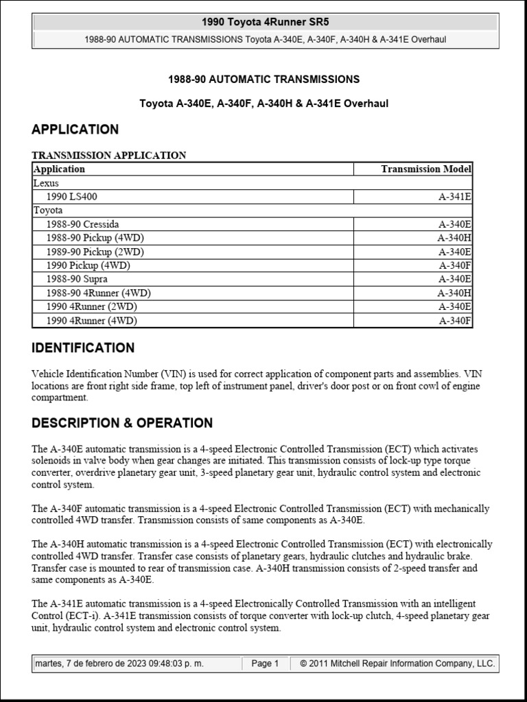 Application: Transmission Application Application Transmission Model | PDF