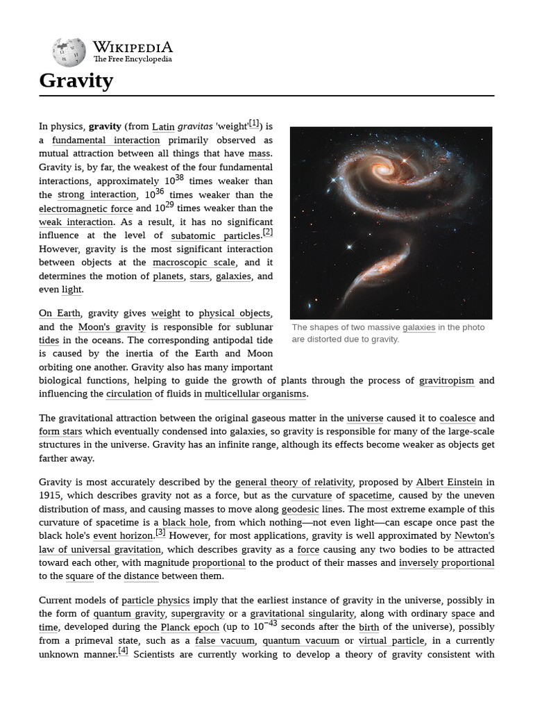 Gravity | PDF