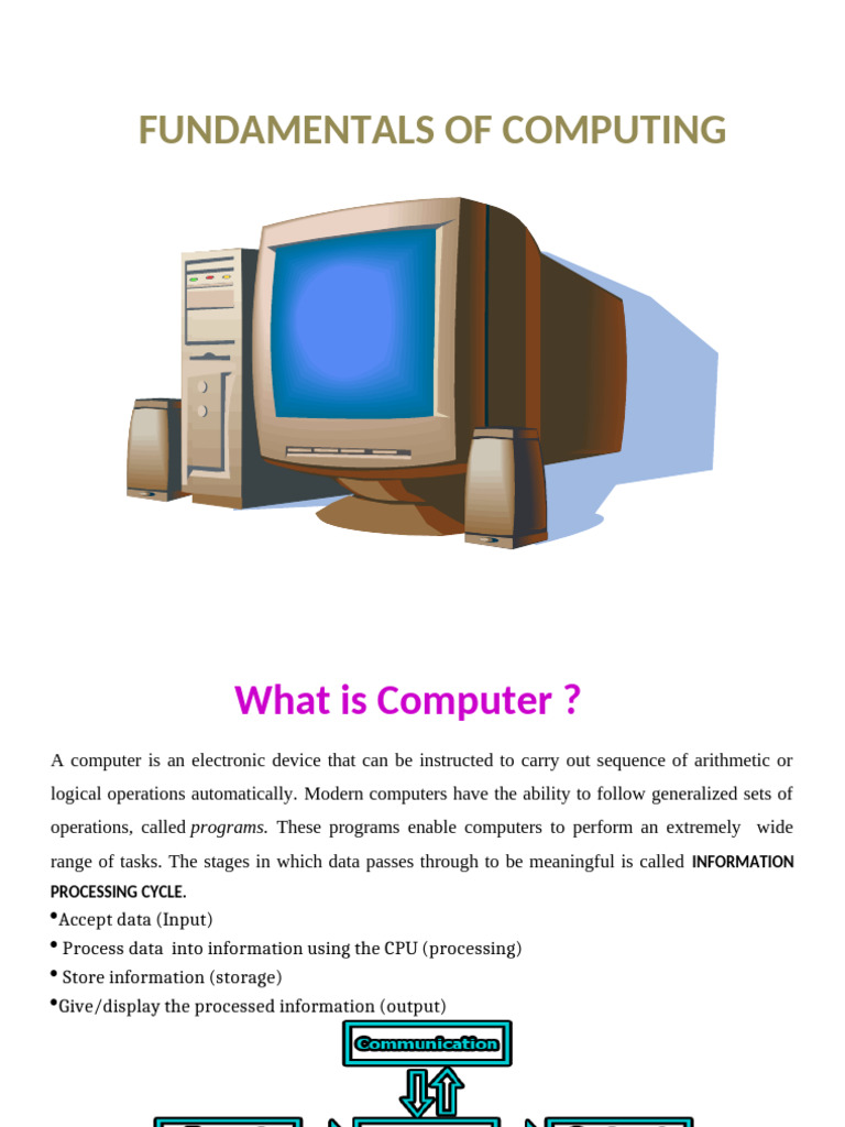 Fundamentals of COMPUTING [Autosaved] | PDF