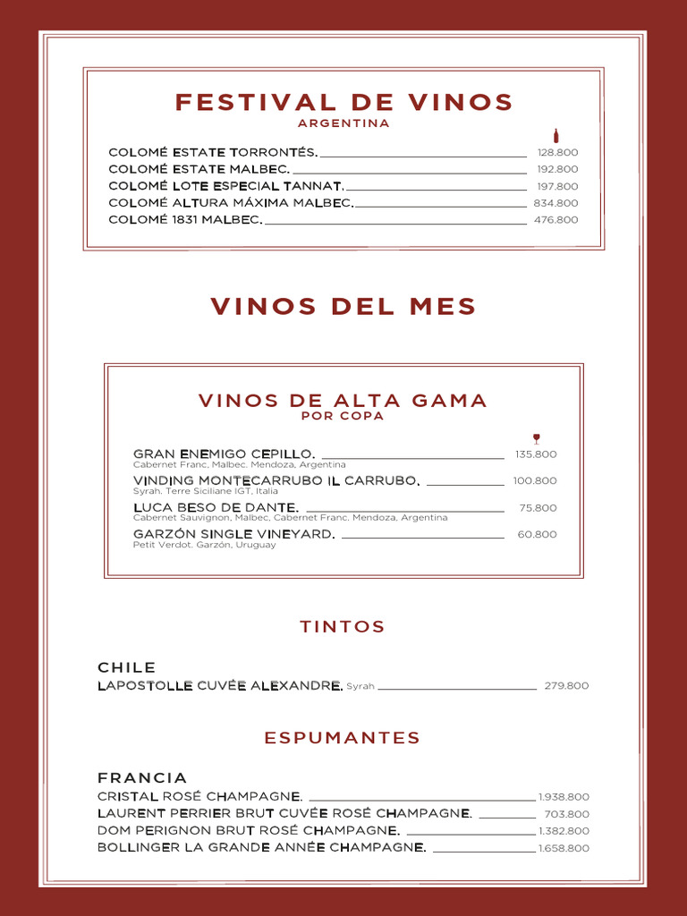 Festival de Vinos | PDF