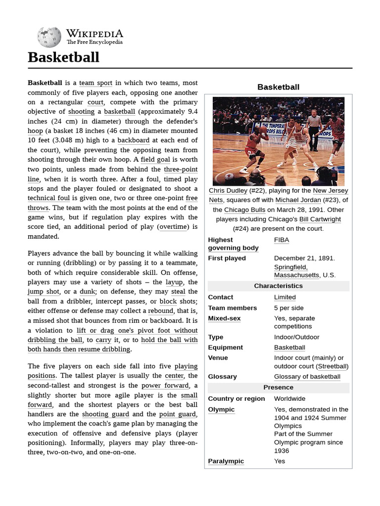 Basketball | PDF