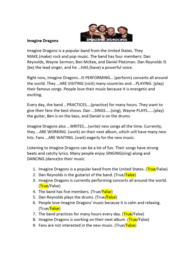 Imagine Dragons | PDF