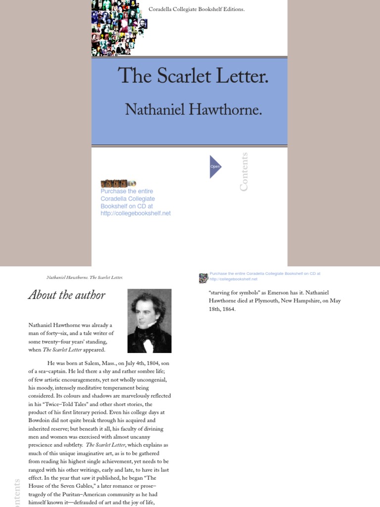 Hawthorne The Scarlet Letter | PDF | The Scarlet Letter | Nathaniel ...