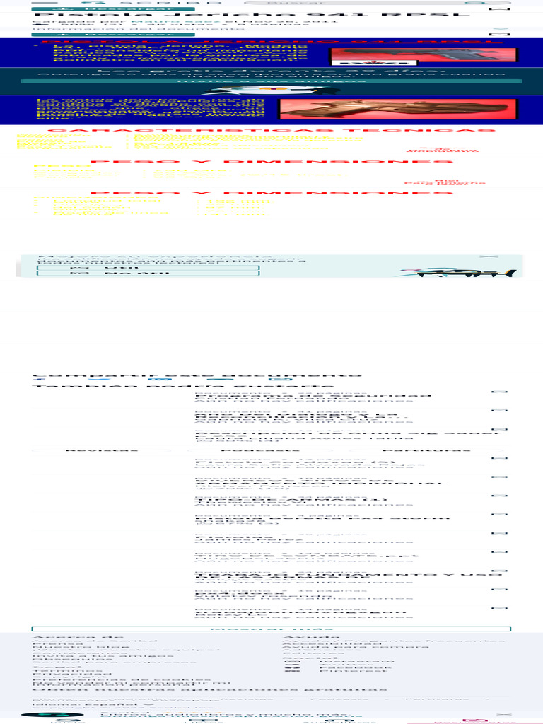 Pistola Jericho 941 RPSL PDF | PDF