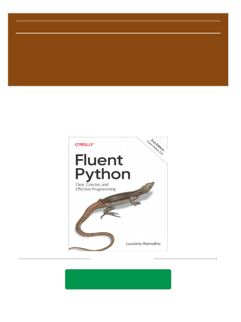 PDF Fluent Python, 2nd Edition Luciano Ramalho Download | PDF | Cereals | Art