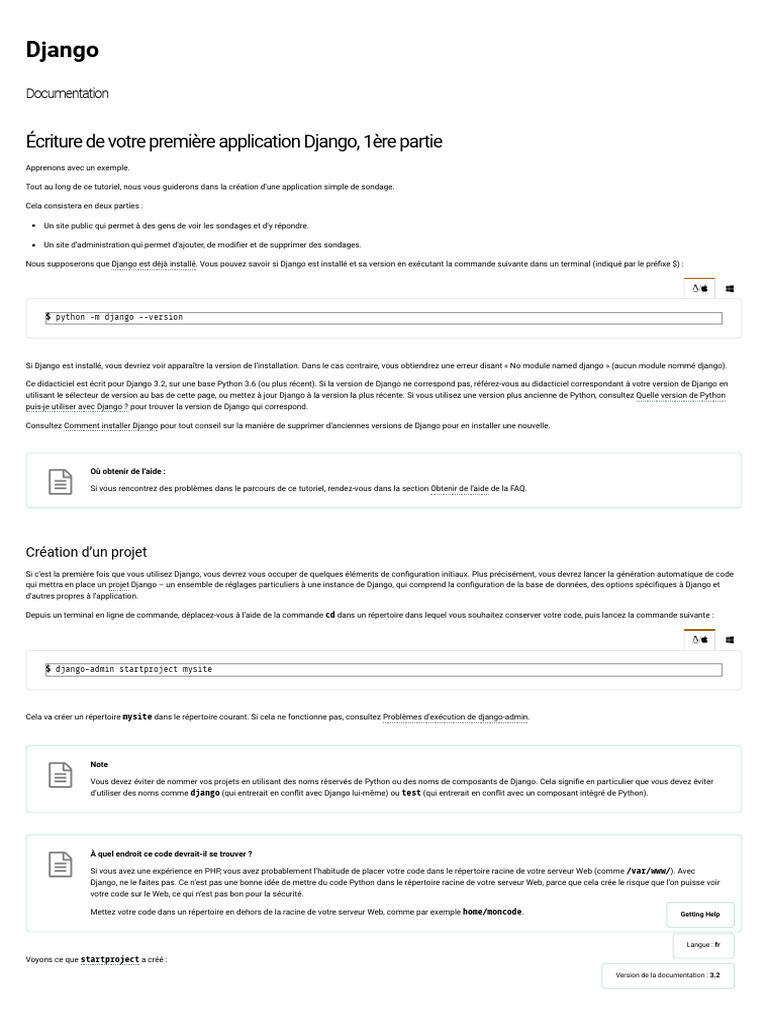 Premier Pas Avec Django | PDF