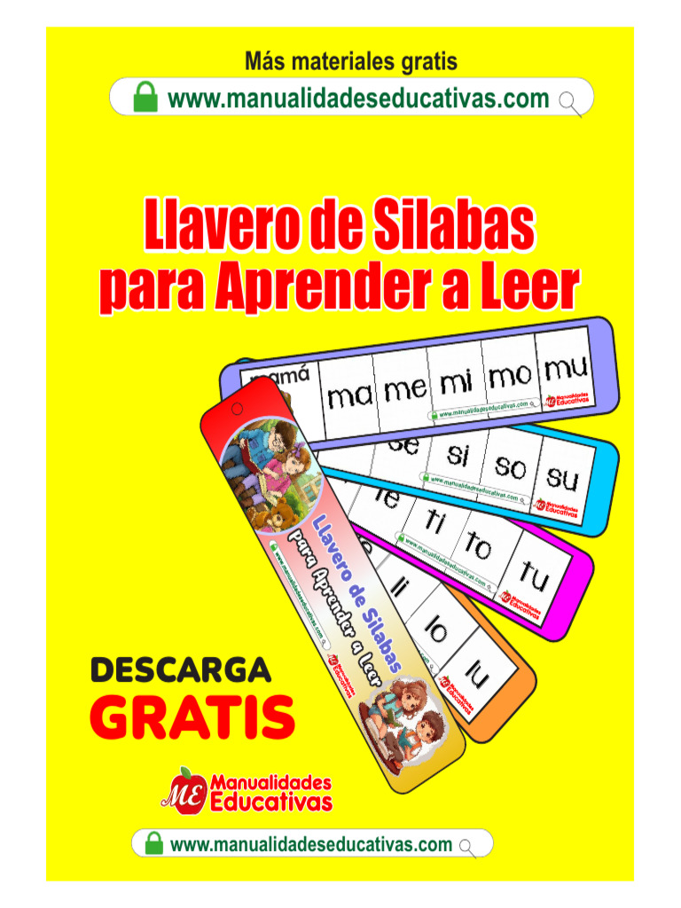 Llavero de Silabas para Enseñar A Leer | PDF