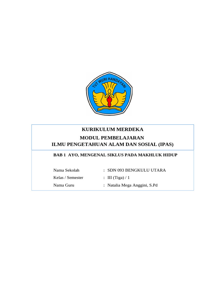 Modul Ajar Ipas Kelas 3 Pdf