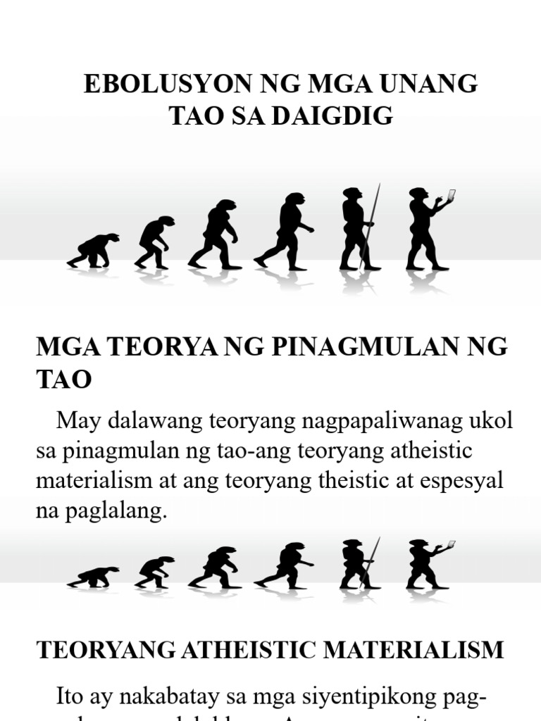 Ebolusyon NG Mga Sinaunang Tao | PDF