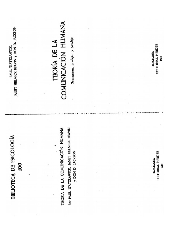 Teoría de La Comunicación Cap 1 | PDF