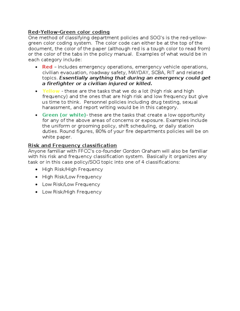 Alert Status Color Coding | PDF