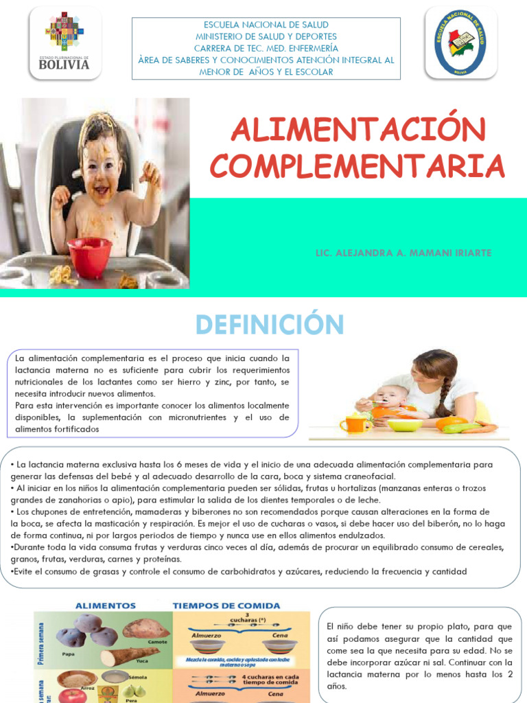 Alimentación Complementaria | PDF