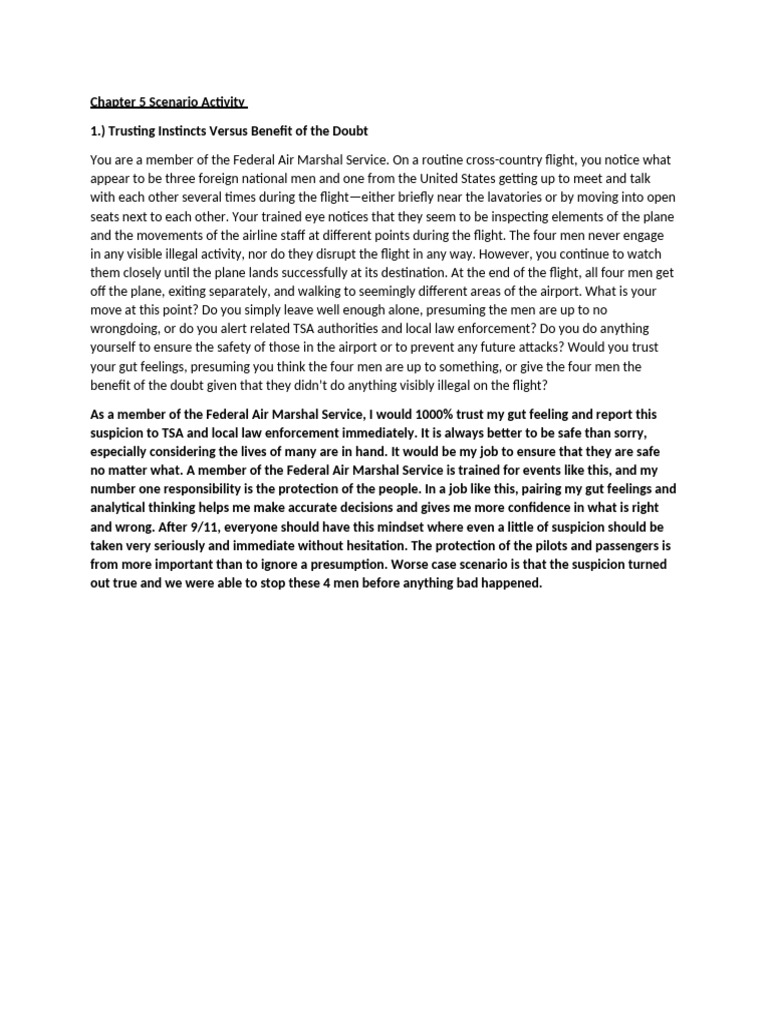 Chapter 5 Scenario Activity | PDF