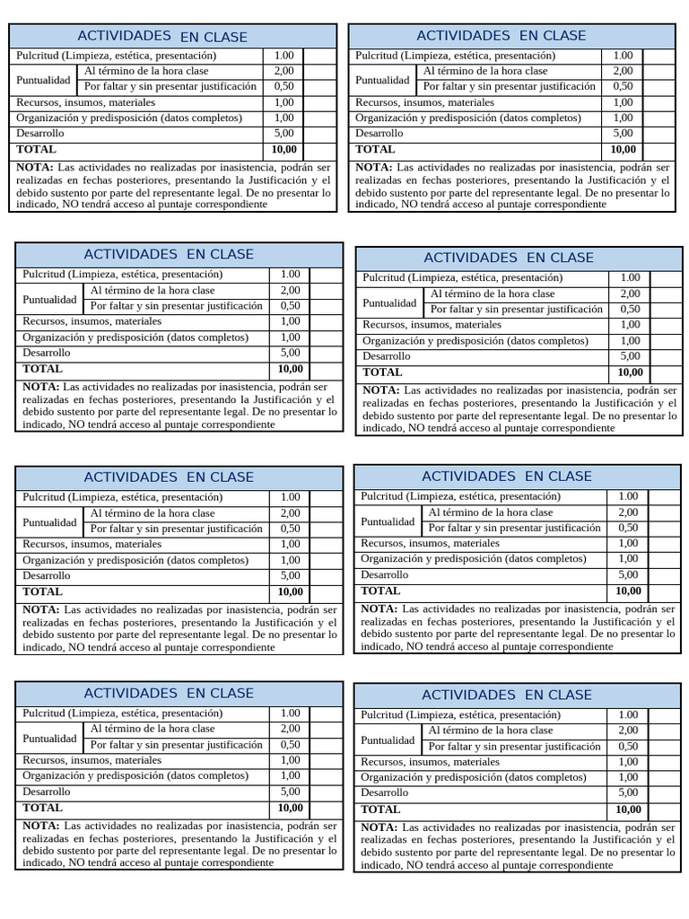 Actividades en Clase | PDF