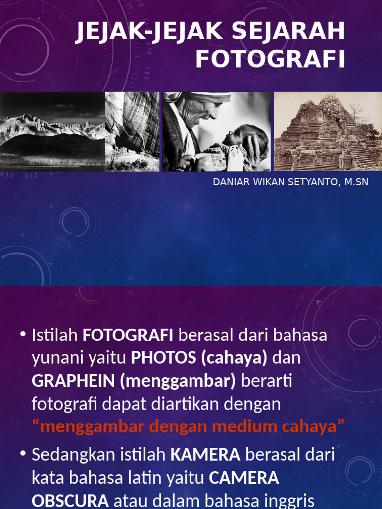 Jejak-Jejak Sejarah Fotografi | PDF