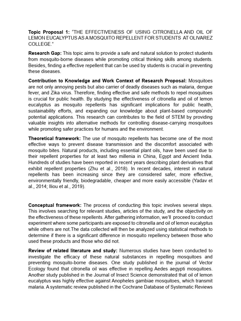 TOPIC PROPOSAL Lesson | PDF