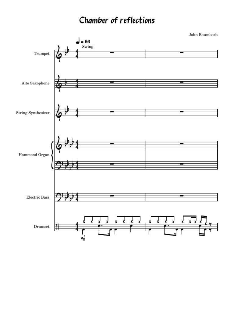 Chamber of Reflections-Score - and - Parts | PDF | American Styles Of ...