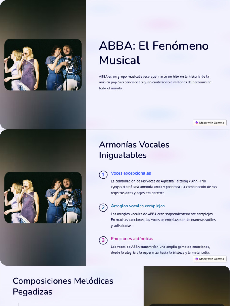 ABBA El Fenomeno Musical | PDF | Canciones | Música pop