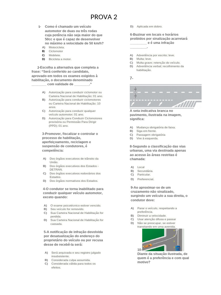 Prova 2 | PDF
