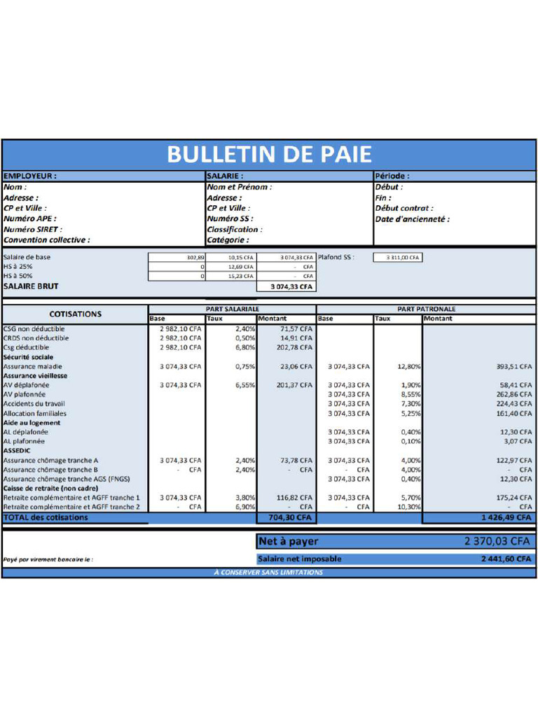 bulletin-de-salaire-senegal | PDF
