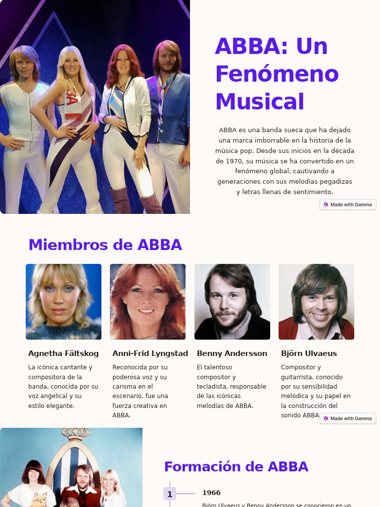 ABBA Un Fenomeno Musical | PDF