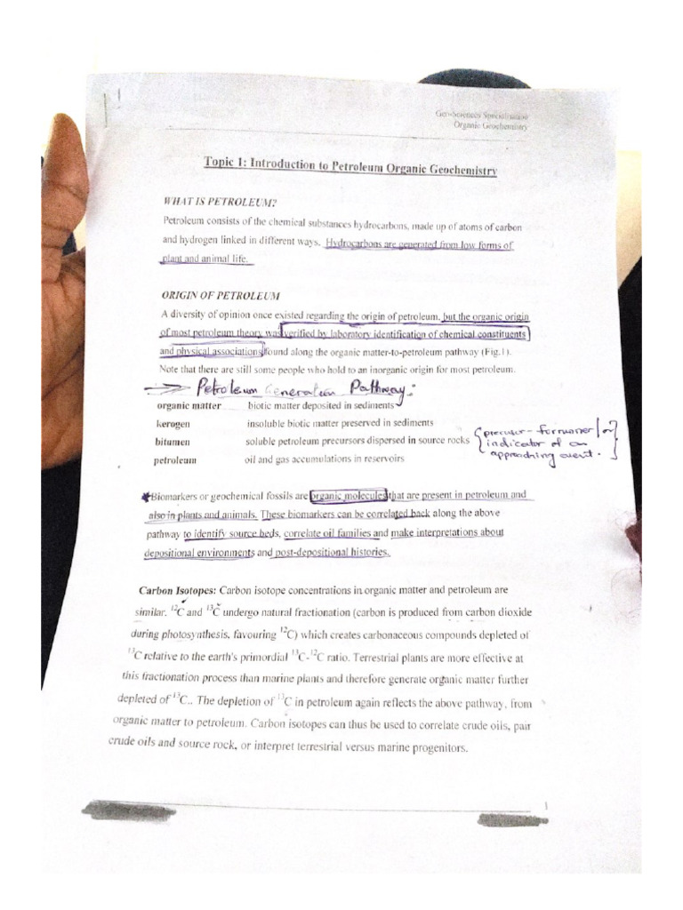 Topic 1 Introduction to Petroleum Organic Geochemistry | PDF Topic 1 Introduction to Petroleum Organic Geochemistry | PDF