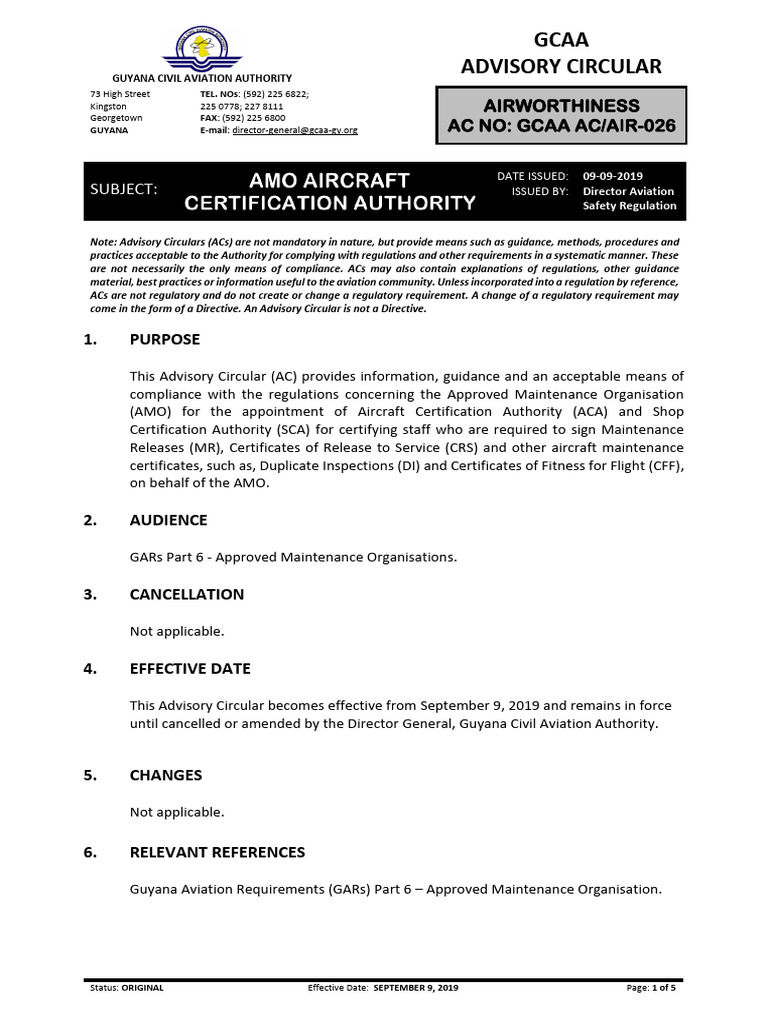 Gcaa Ac Air 026 | PDF