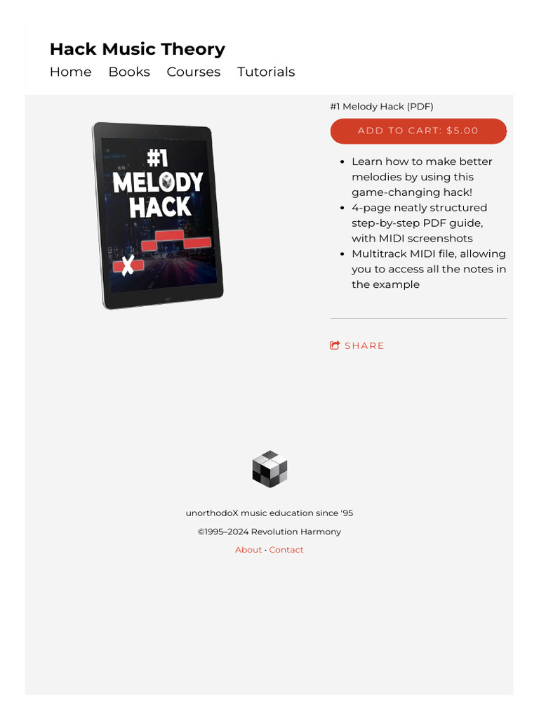 002A#1 Melody Hack (PDF) - Hack Music Theory | PDF