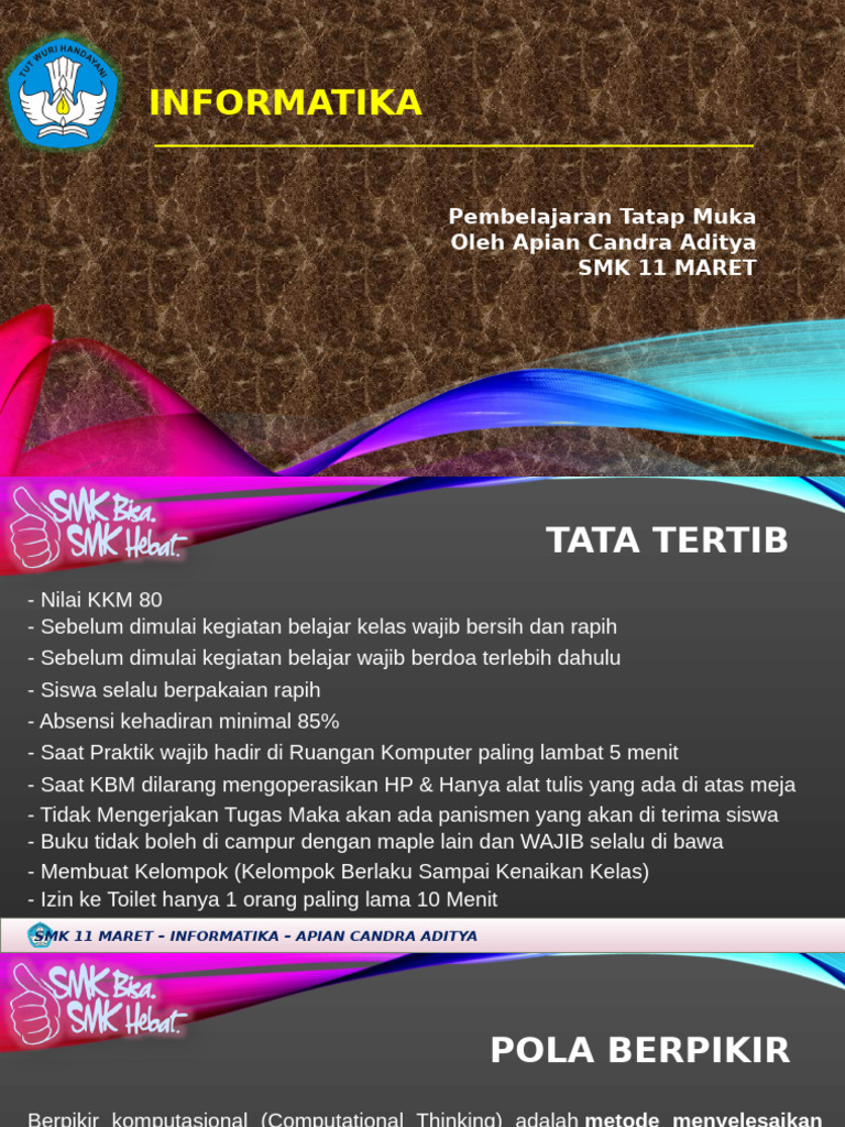 PPT INFORMATIKA - X | PDF