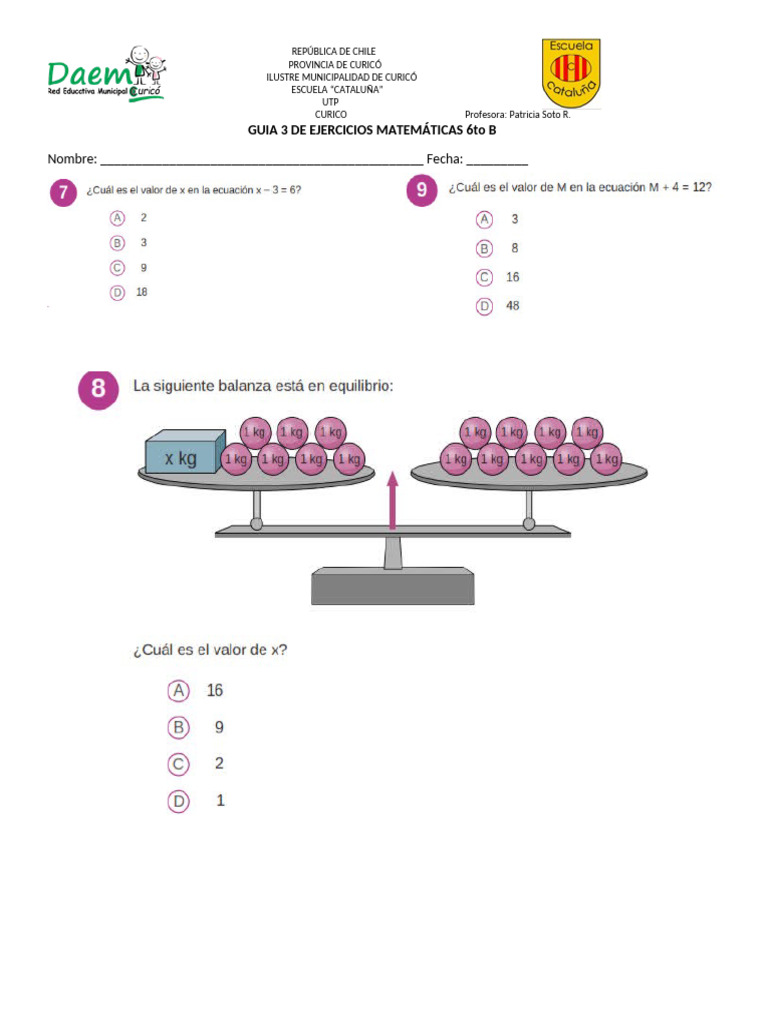 Guía 3 Prueba Final 2021 | PDF