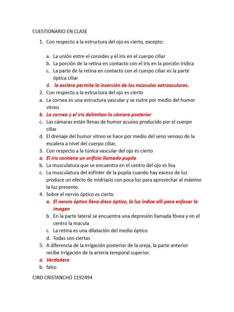 Cuestionario en Clase 11-10-2022 | PDF