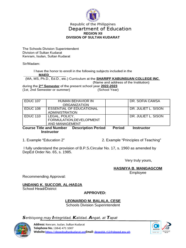 Permit To Study | PDF