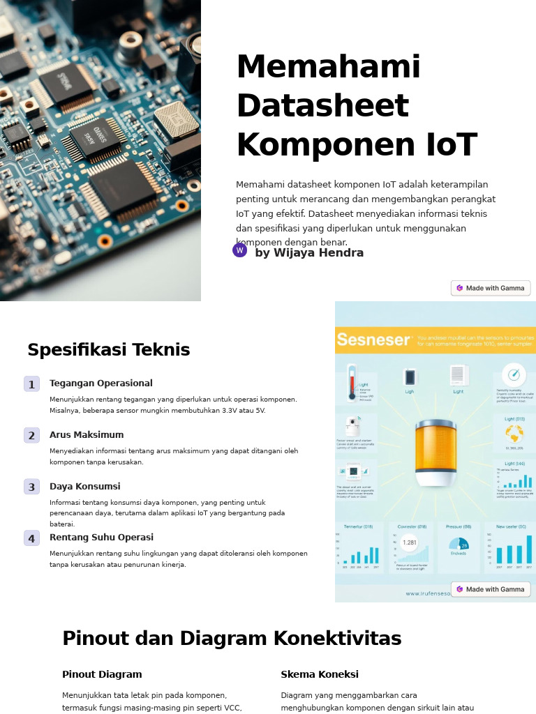 Datasheet-Komponen-IoT | PDF