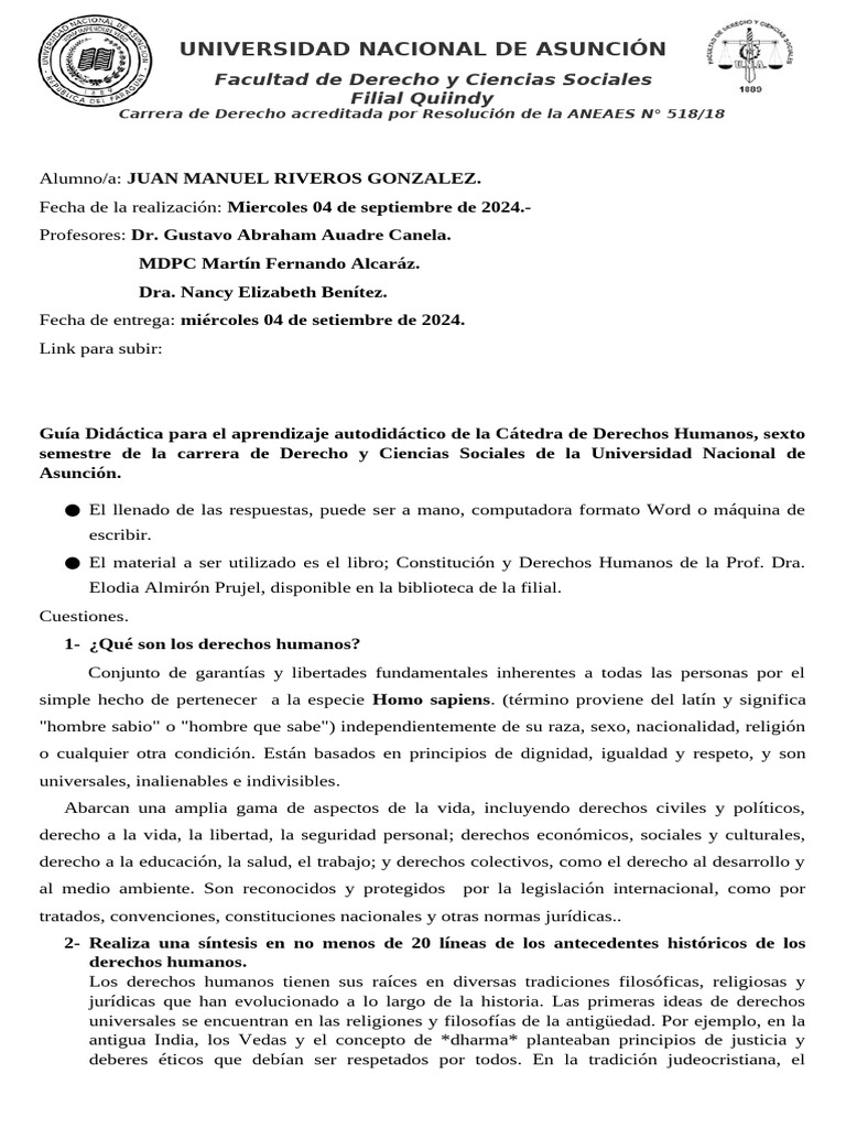 Copia Practico Derechos Humanos. | PDF