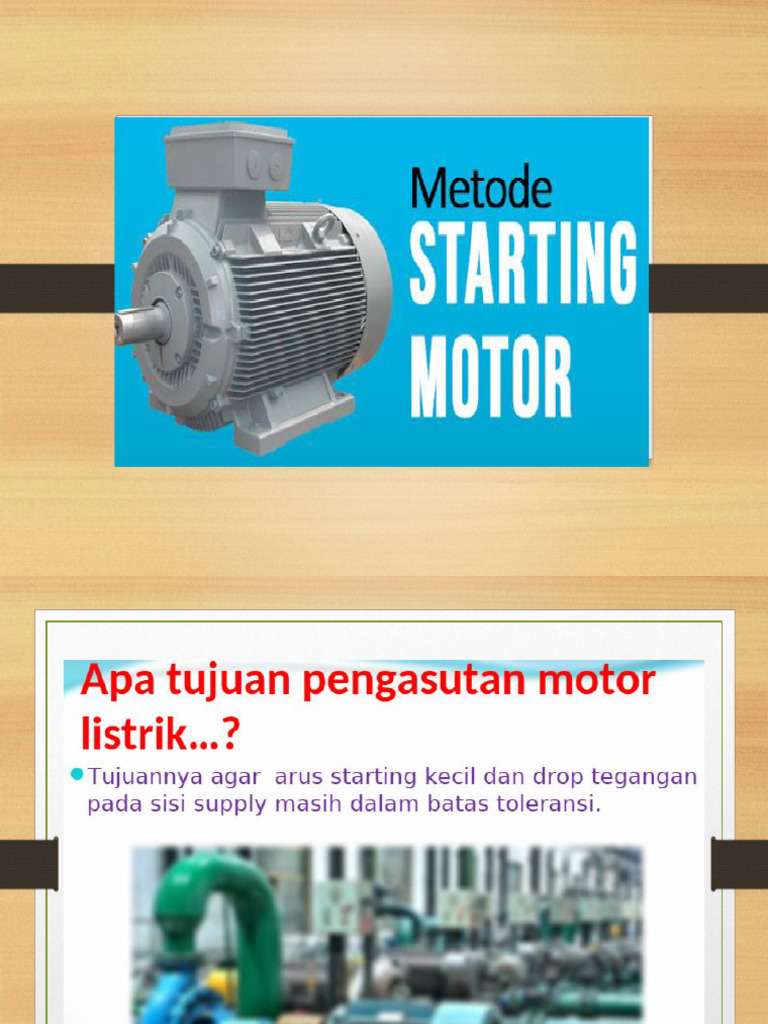 Metode Starting Motor Listrik | PDF